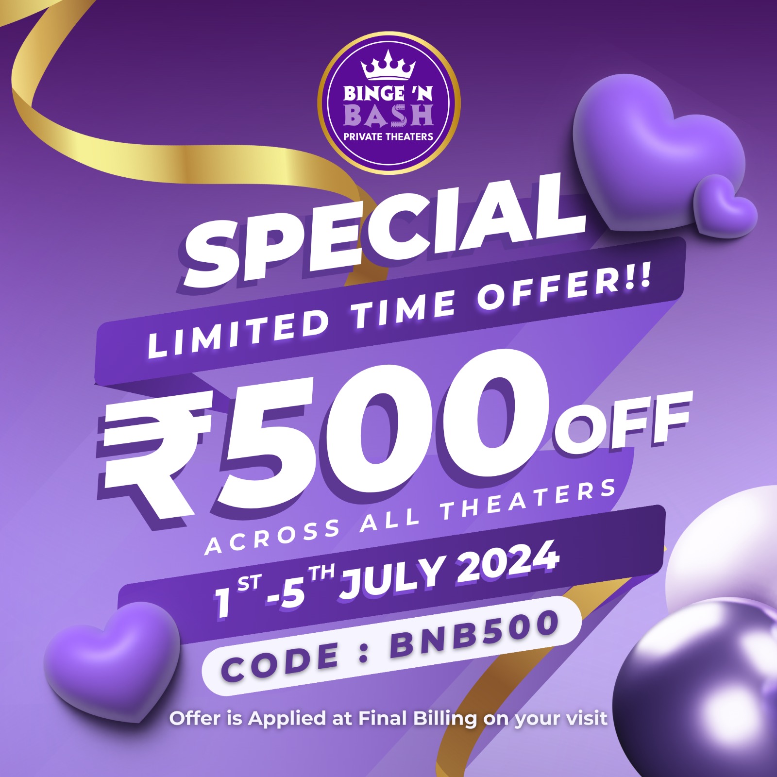 Private Theaters for Celebrations in Hyderabad - Binge 'n Bash